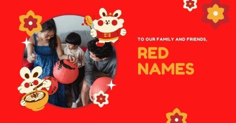 200+ Unique Red names For Girls And Boys