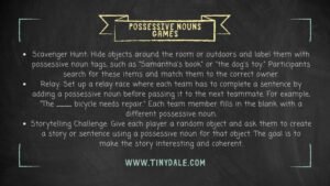 Possessive Nouns - Meaning And Examples (Free Games)