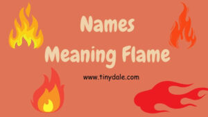 50+ Best Names That Mean Flame (Bonus List Inside For Free)