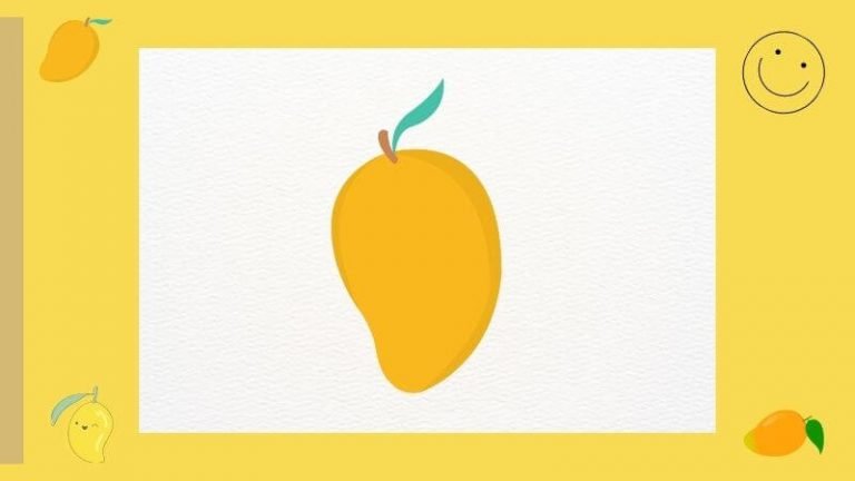 How To Draw Mango In 3 Easy Steps!